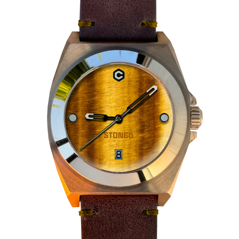 STONED Tigers Eye Bronze Automatic – Core Timepieces